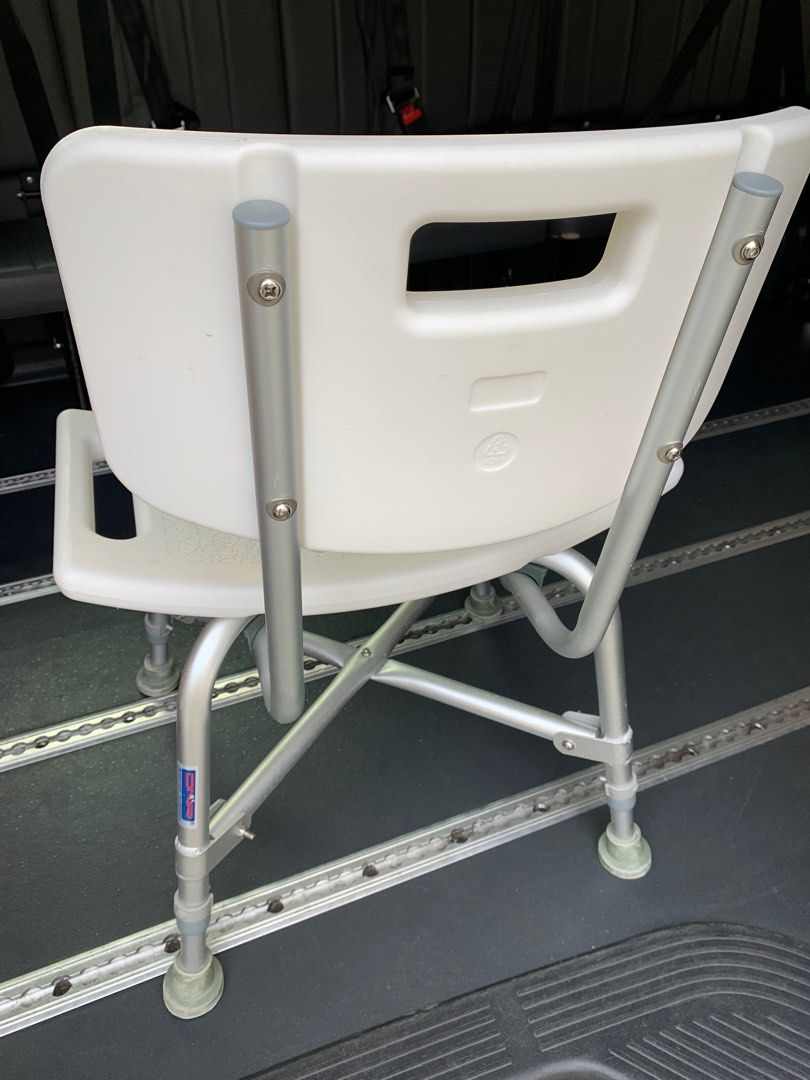 Adjustable elderly senior shower chair with backrest, Health ...