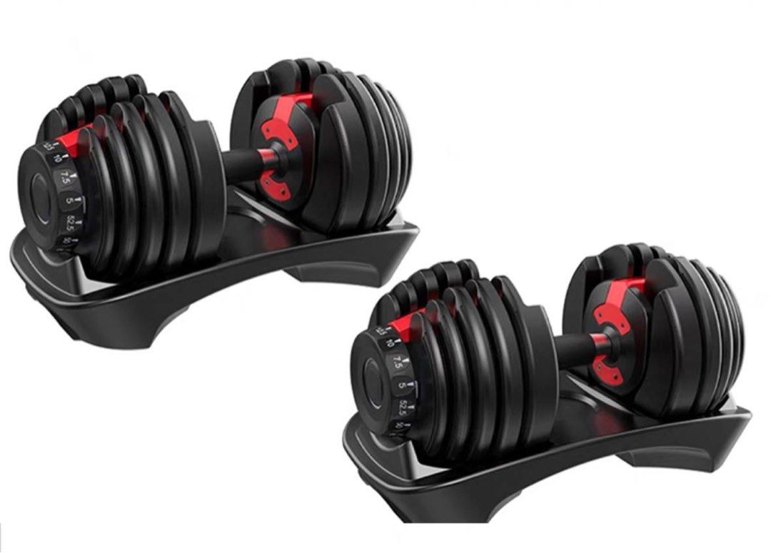 Adjustable Smart Dumbbell Twist to Change Weight Home Gym Bundle (2X ...