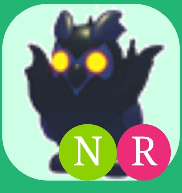 Adopt me neon ride nightmare owl, Video Gaming, Gaming Accessories, In ...