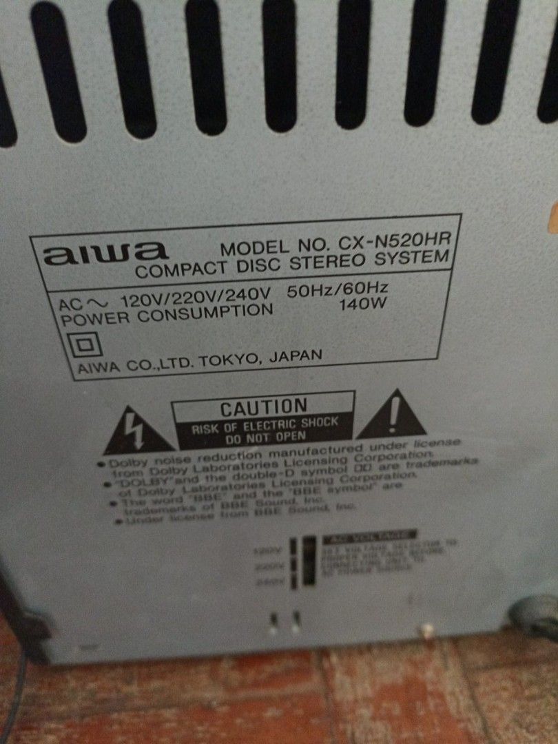 Aiwa NSX-520 Mini Compo Hifi Radio, Audio, Soundbars, Speakers & Amplifiers on Carousell