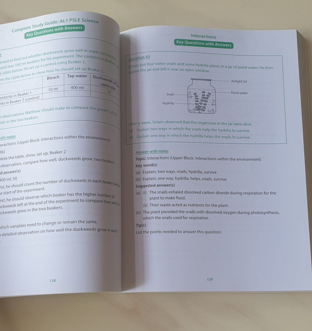 AL1 PSLE Science complete study guide, Hobbies & Toys, Books ...