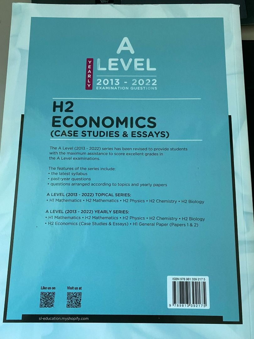Alevel H2 Economics case study&essay suggested answers ten years series ...