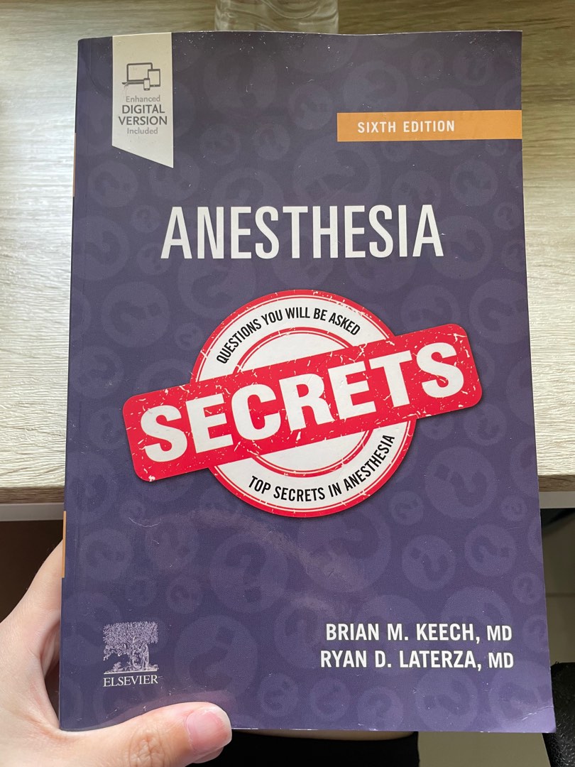 Anaesthesia Secrets Sixth Edition, Hobbies & Toys, Books & Magazines ...