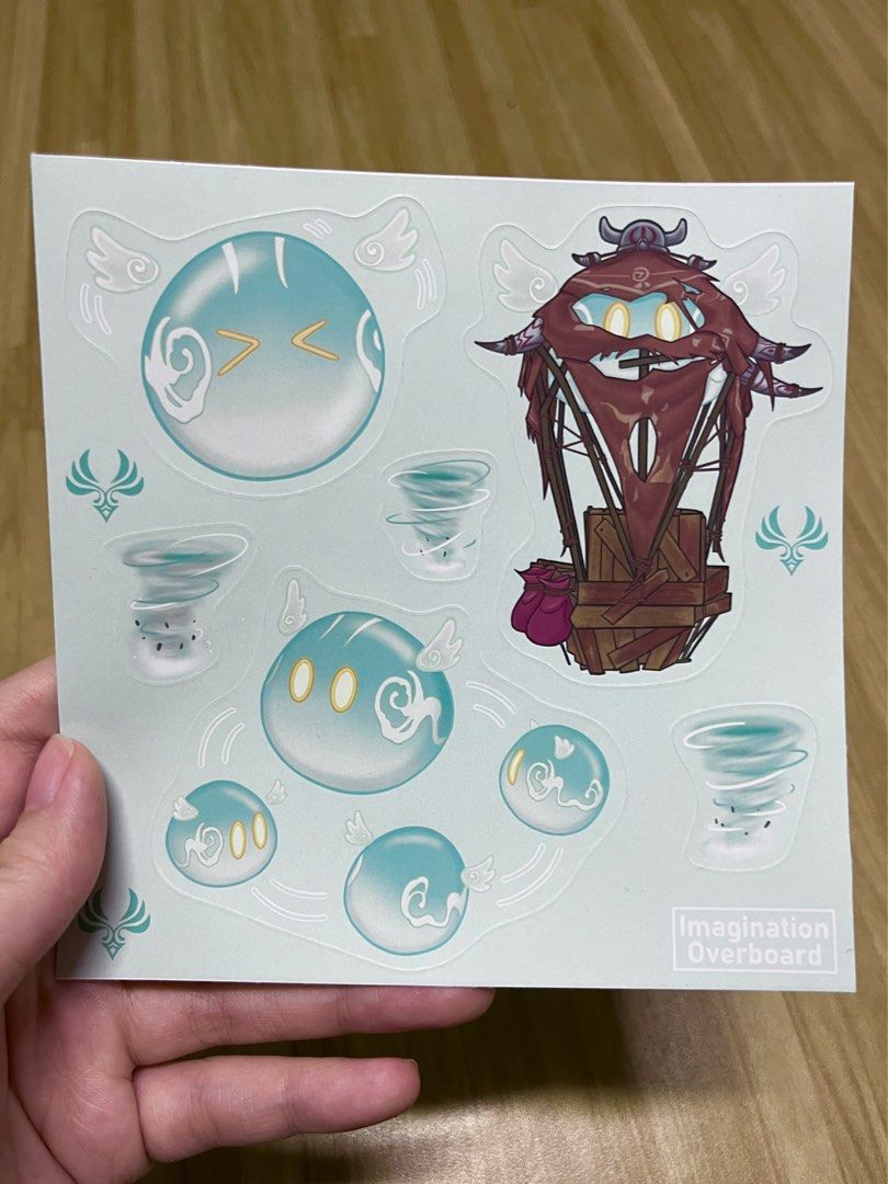 Anemo Slime Sticker Sheet Genshin Impact, Hobbies & Toys, Memorabilia ...