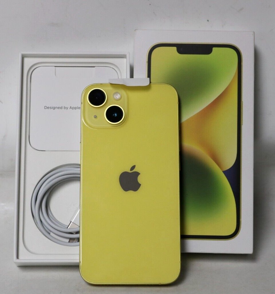 Apple iPhone 14 128GB Yellow, Telepon Seluler & Tablet, Aksesoris ...