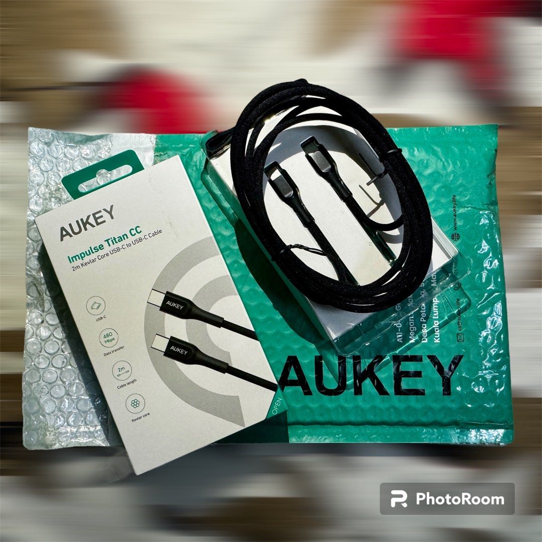 Aukey Type C to Type C Cable, Mobile Phones & Gadgets, Mobile & Gadget ...