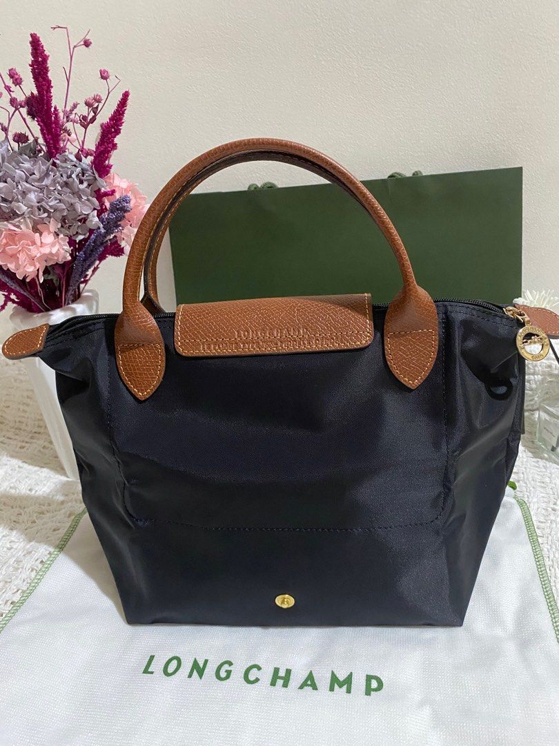 AUTHENTIC Longchamp Le Pliage short handle small, Luxury, Bags ...