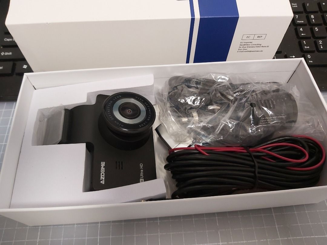 Azdome M63 4K 前後雙錄 行車記錄儀 Ultra HD Dash Cam with Wifi GPS, 汽車配件, 電子配件 ...