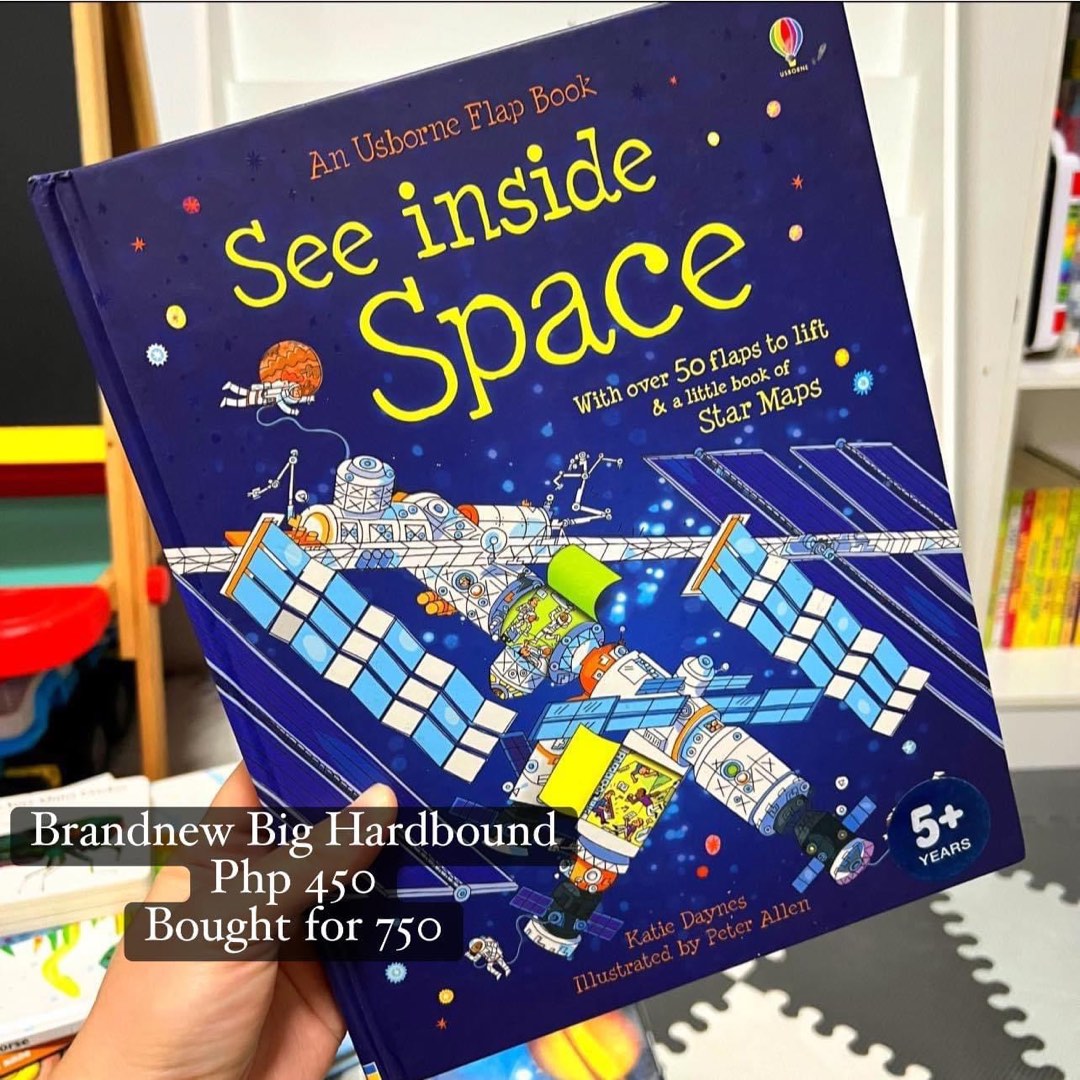 Big Size Space Book usborne lift the flap, Hobbies & Toys, Books ...