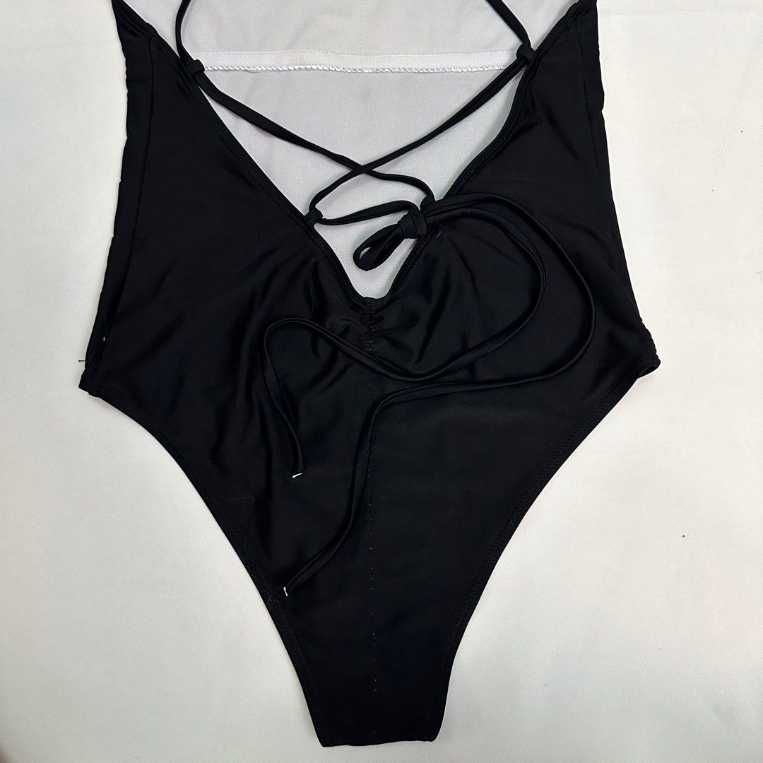 [SMALL] One Piece Swimwear Swimsuit Monokini Low Back Criss Cross in ...