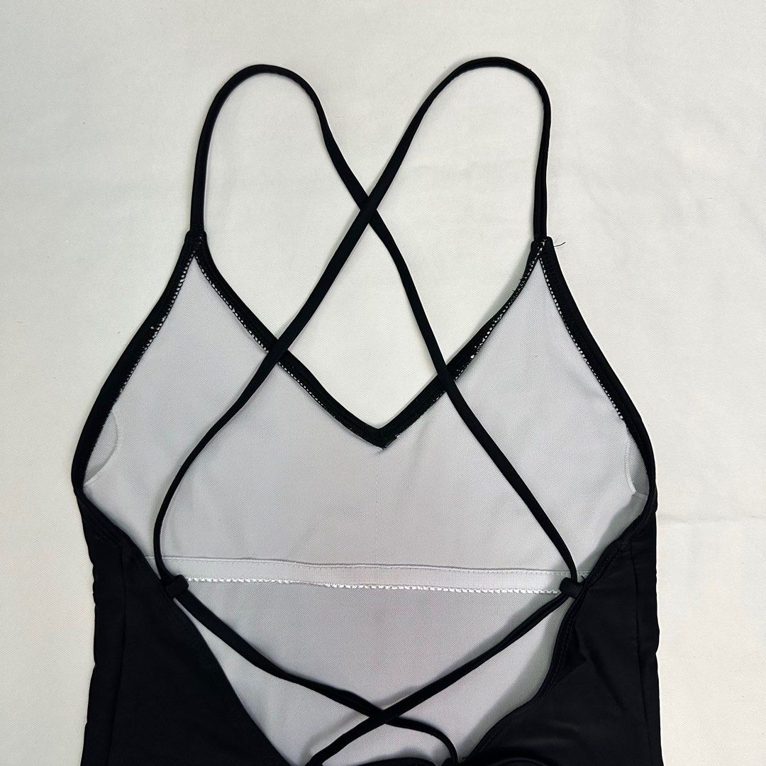 [SMALL] One Piece Swimwear Swimsuit Monokini Low Back Criss Cross in ...