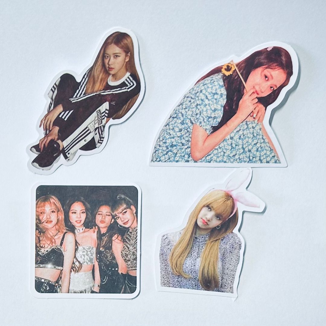 CHEAP BlackPink Black Pink Sticker Cute waterproof Rose Lisa Jisoo ...
