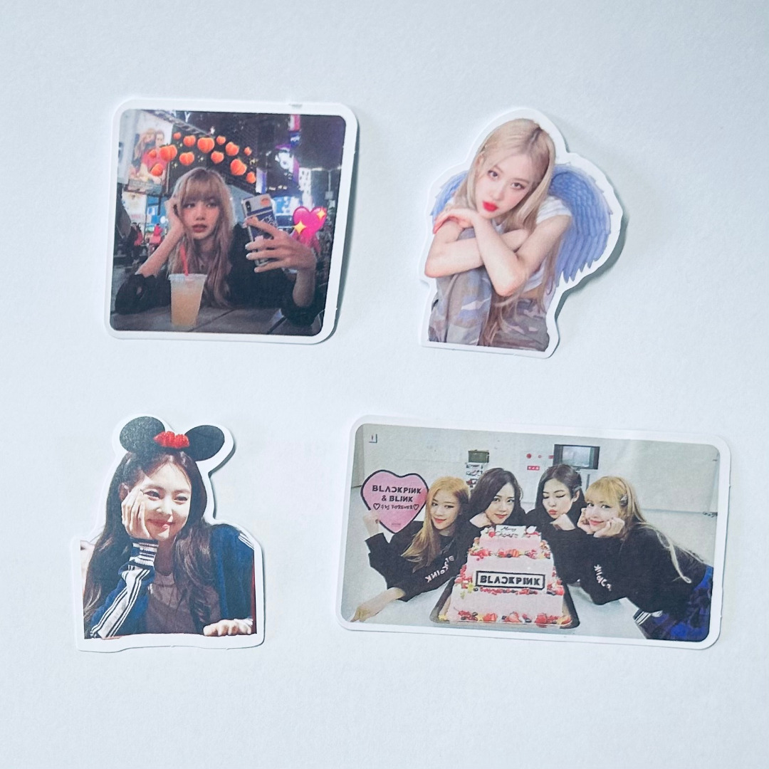CHEAP BlackPink Black Pink Sticker Cute waterproof Rose Lisa Jisoo ...