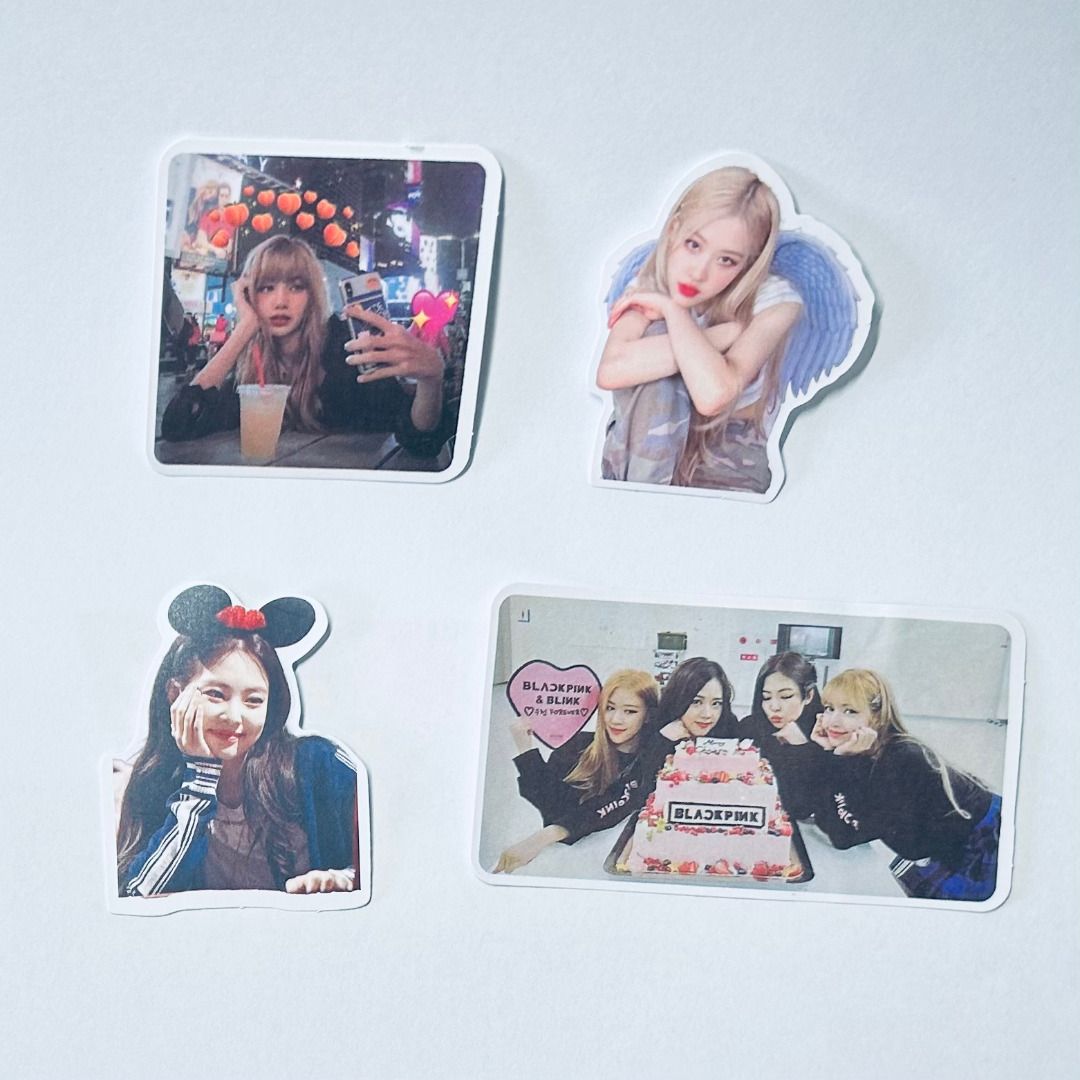 CHEAP BlackPink Black Pink Sticker Cute waterproof Rose Lisa Jisoo ...