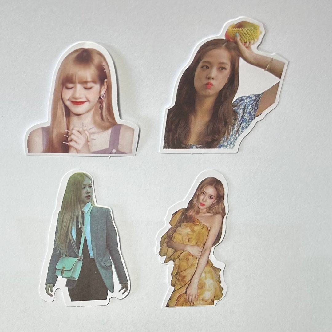 CHEAP BlackPink Black Pink Sticker Cute waterproof Rose Lisa Jisoo ...