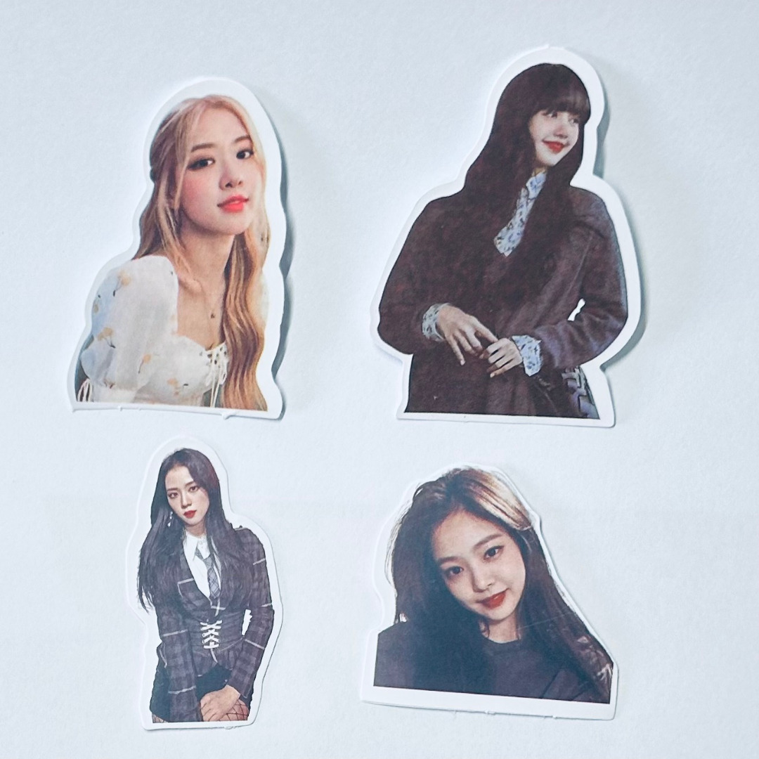 CHEAP BlackPink Black Pink Sticker Cute waterproof Rose Lisa Jisoo ...