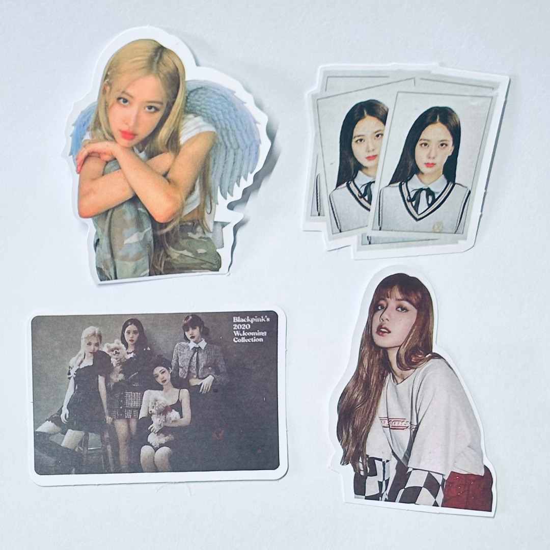 CHEAP BlackPink Black Pink Sticker Cute waterproof Rose Lisa Jisoo ...