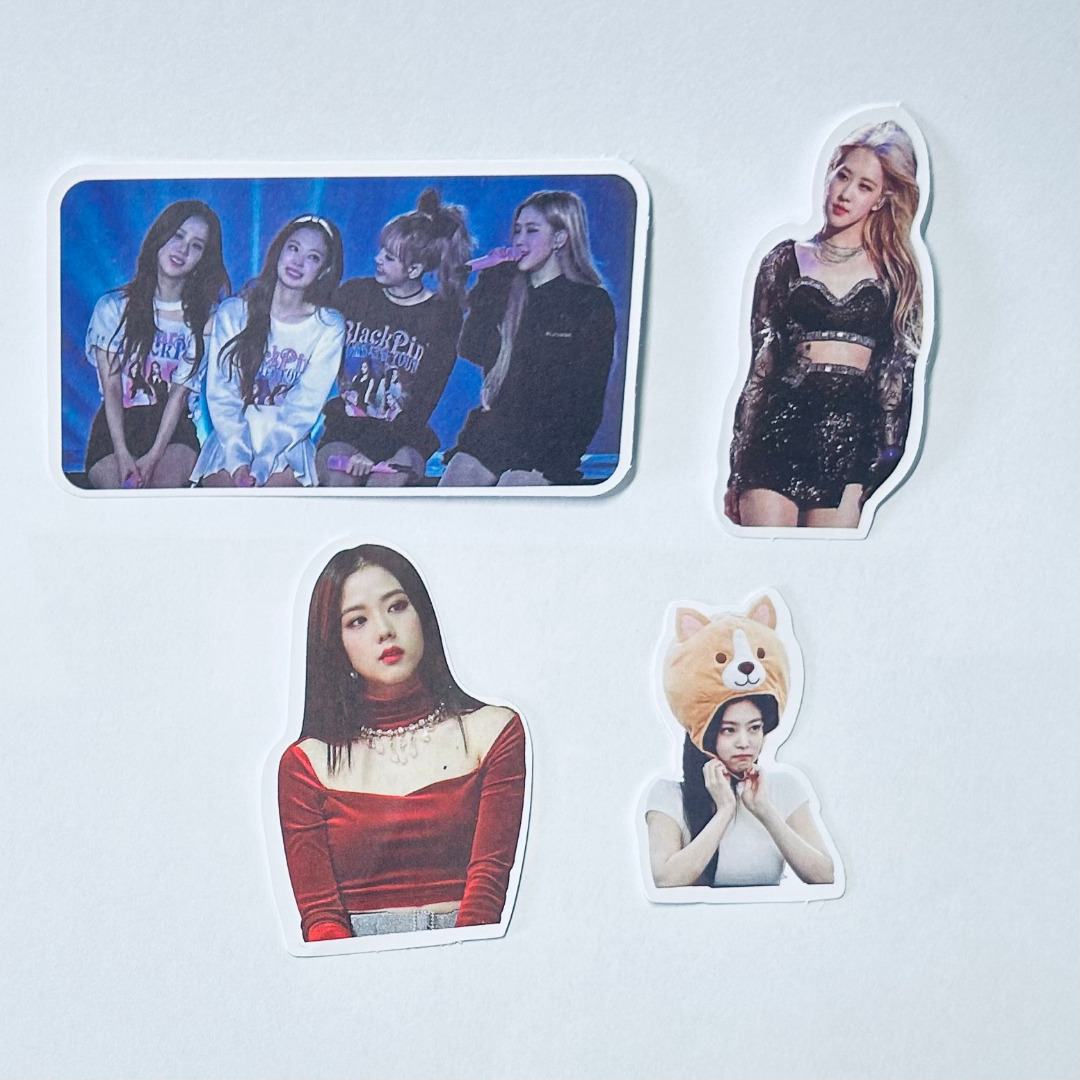 CHEAP BlackPink Black Pink Sticker Cute waterproof Rose Lisa Jisoo ...