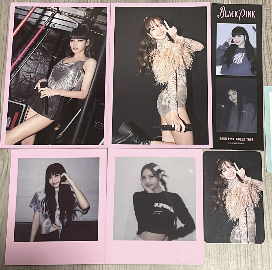 blackpink lisa photo package born pink小卡set, 興趣及遊戲, 收藏品及紀念品, 韓流 - Carousell