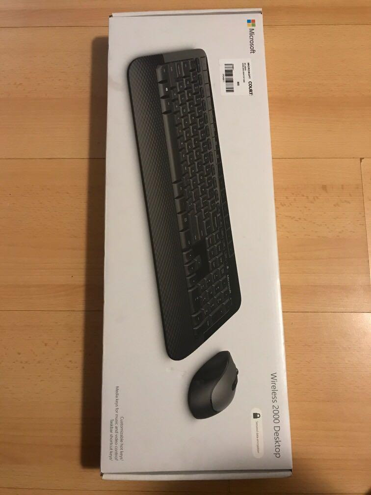 BN Microsoft Keyboard wireless 2000 desktop, Computers & Tech, Parts ...