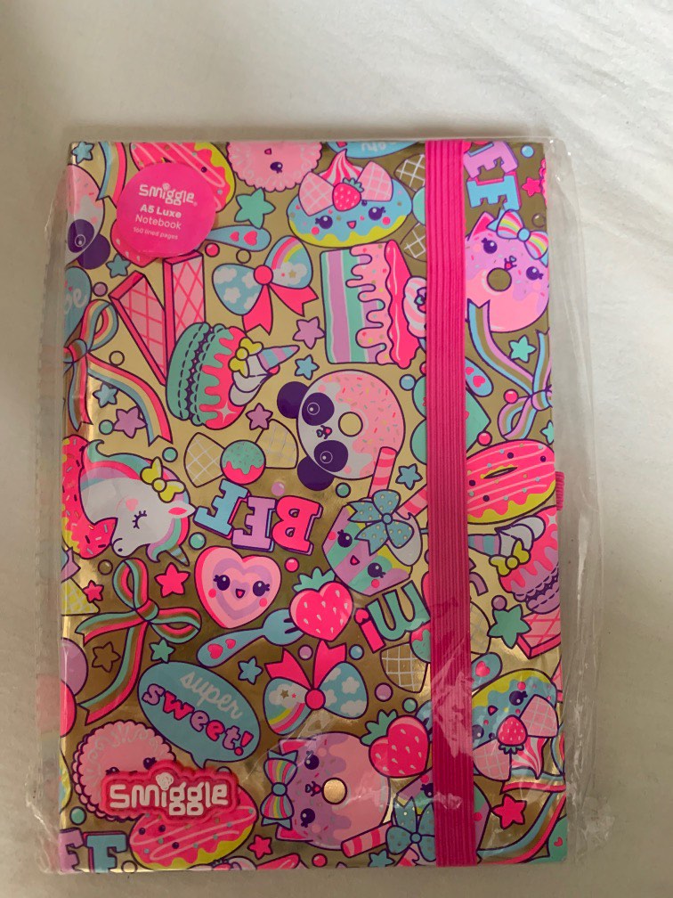 [BNIP] Authentic A5 luxe smiggle notebook, Hobbies & Toys, Stationery ...