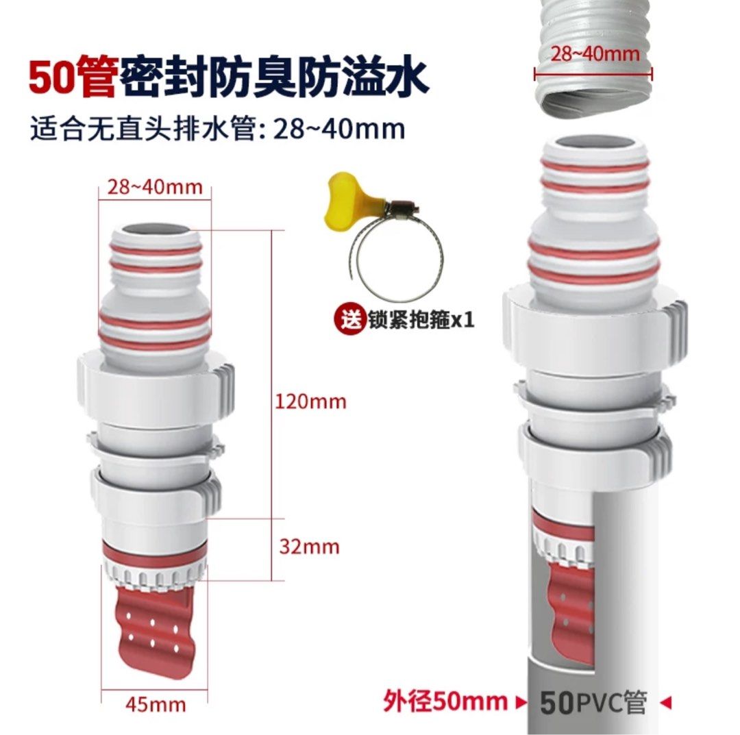 BNIP Magdrain Drainage Anti Foul Smell Leakage Lock System, Furniture ...
