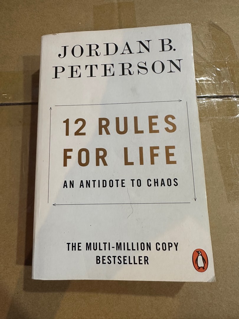 Book - 12 Rules for Life by Jordan B. Peterson, Hobbies & Toys, Books ...