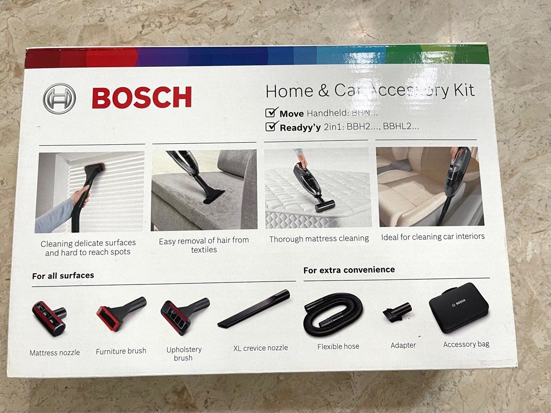 BOSCH Home &Car cleaning accessory kit, Furniture & Home Living ...
