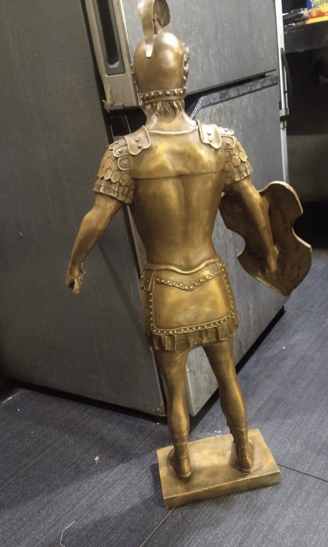 Brass pair of roman soldier warrior statue display, Hobbies & Toys ...