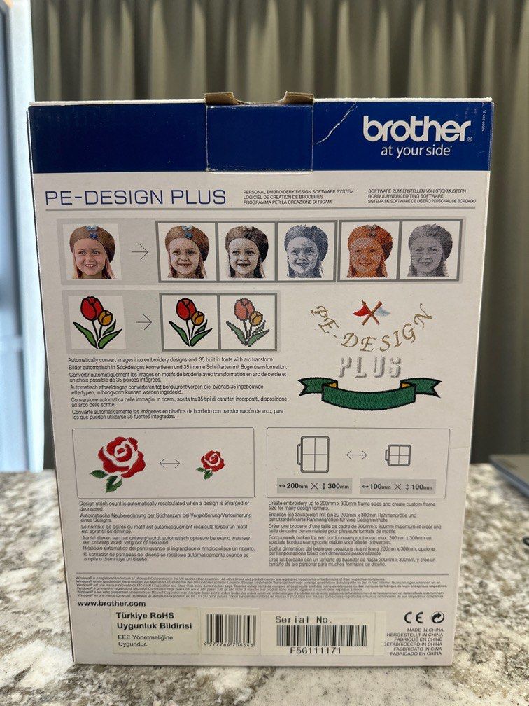 Brother PE Design Plus - Embroidery Digitizing Lettering Software ...