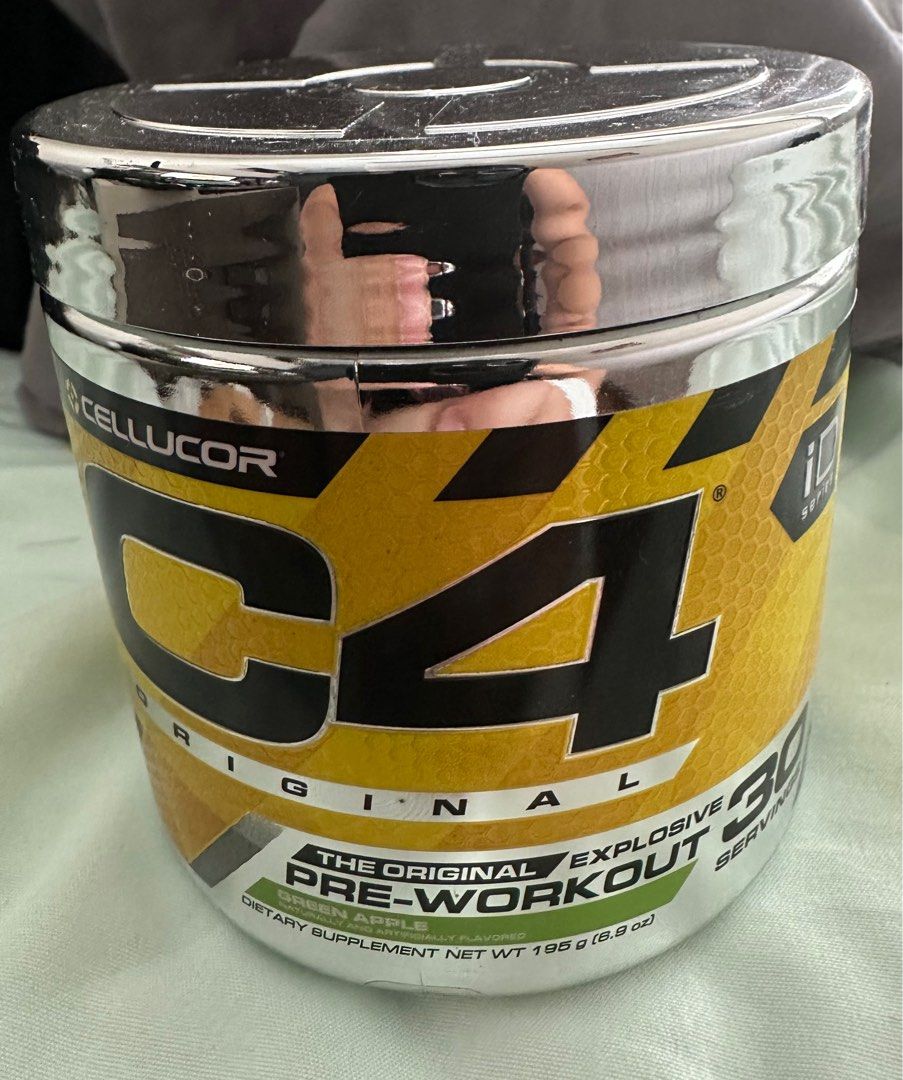 C4 pre workout green apple 30 S, Health & Nutrition, Health Supplements ...