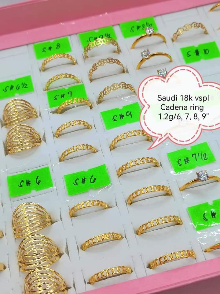 Cadena Ring in Saudi Gold 18 K , Women's Fashion, Jewelry & Organizers ...