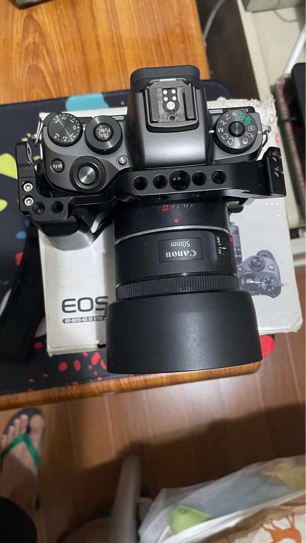 Canon M5 with Lens and freebies complete, Photography, Cameras on Carousell