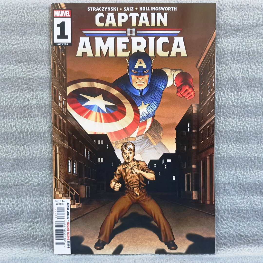 Captain America #1 (11th Series) Marvel Comics (FIRST Issue) J Michael ...