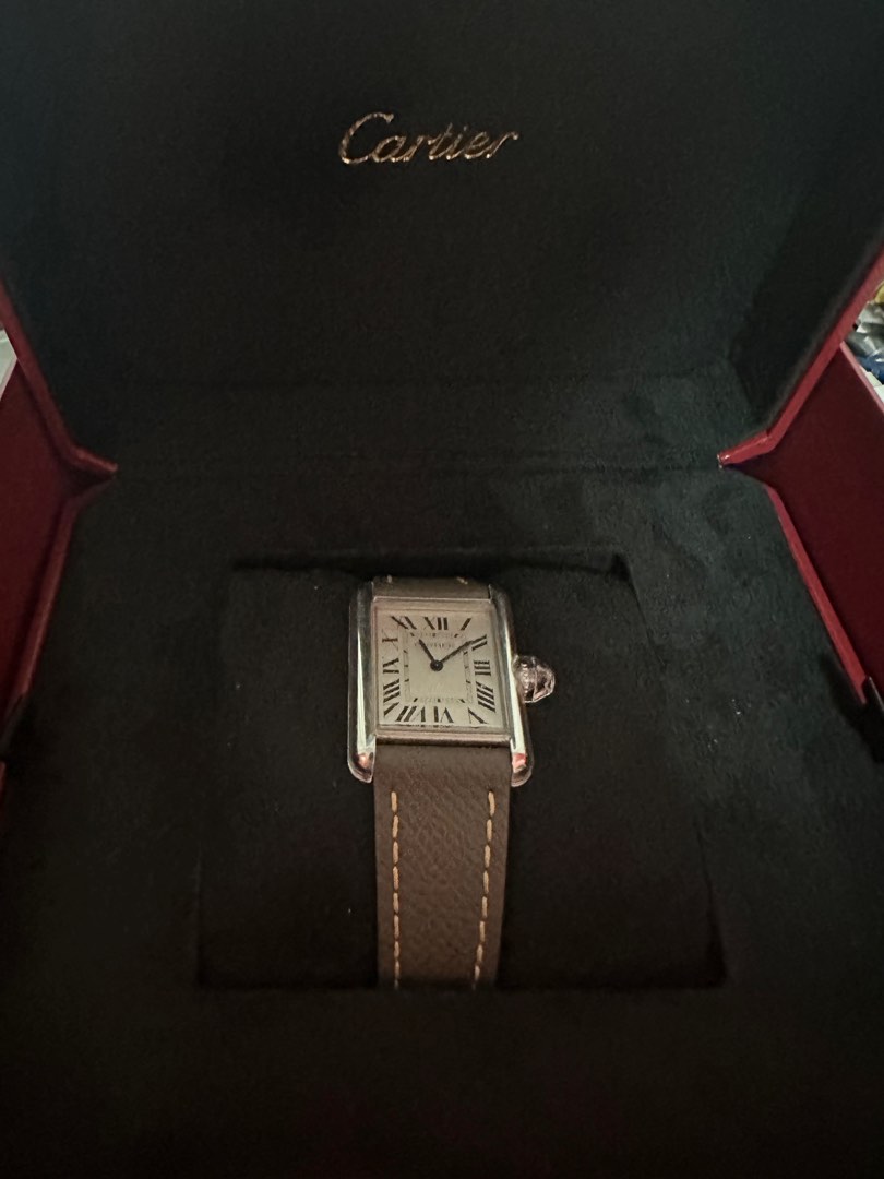 Cartier Tank Must Solarbeat Large, Luxury, Watches on Carousell