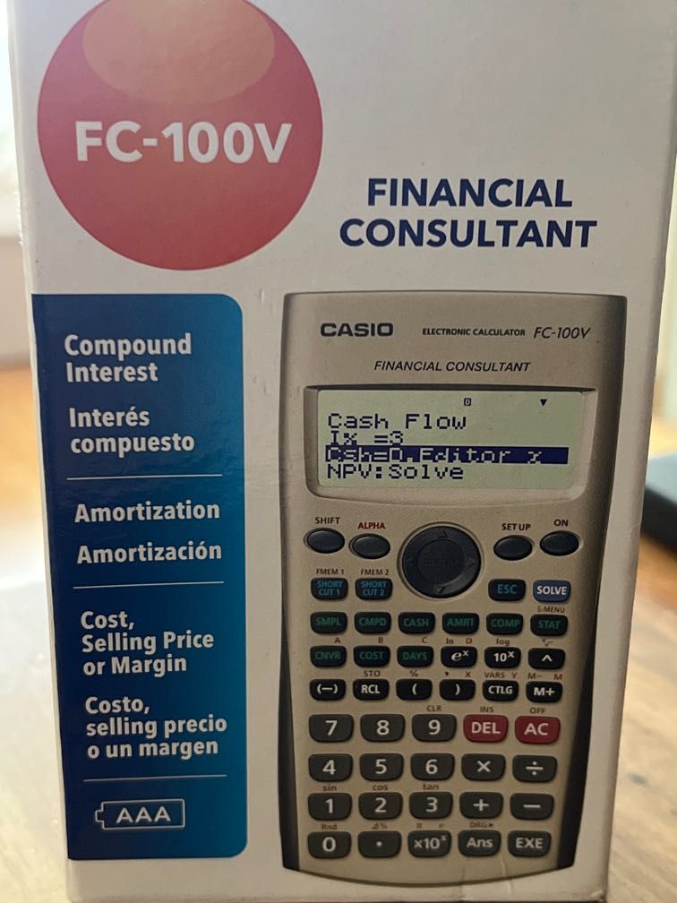 Casio FC-100v financial calculator, Computers & Tech, Office & Business ...