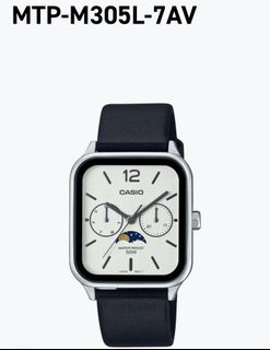 Casio Moon Phase/Moonphase Dress Watch MTP-M300L-1A Black with black ...
