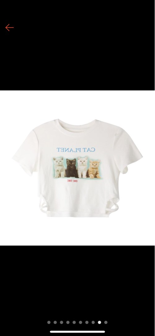 Cat Crop Top Women S Fashion Tops Shirts On Carousell