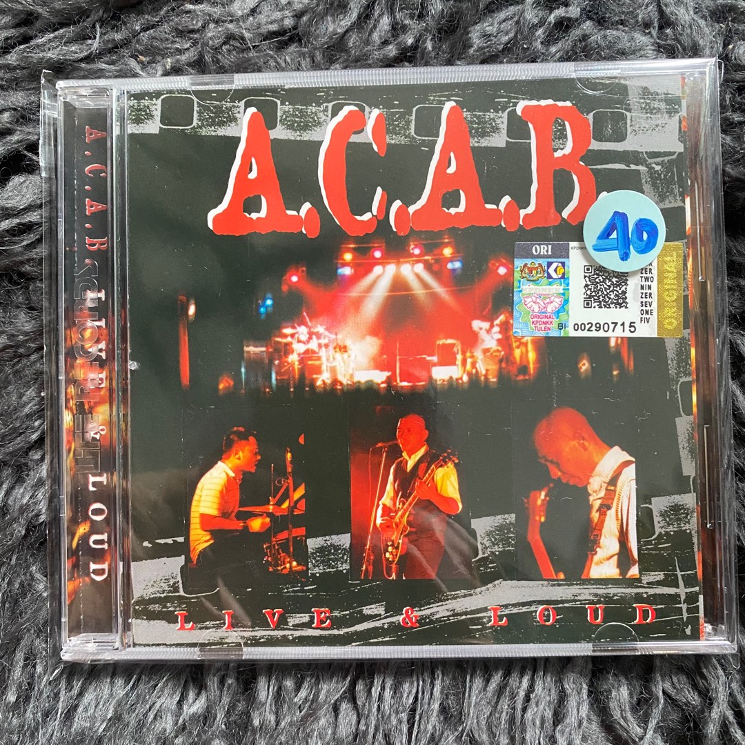 CD ACAB LIVE& LOUD, Hobbies & Toys, Music & Media, CDs & DVDs on Carousell