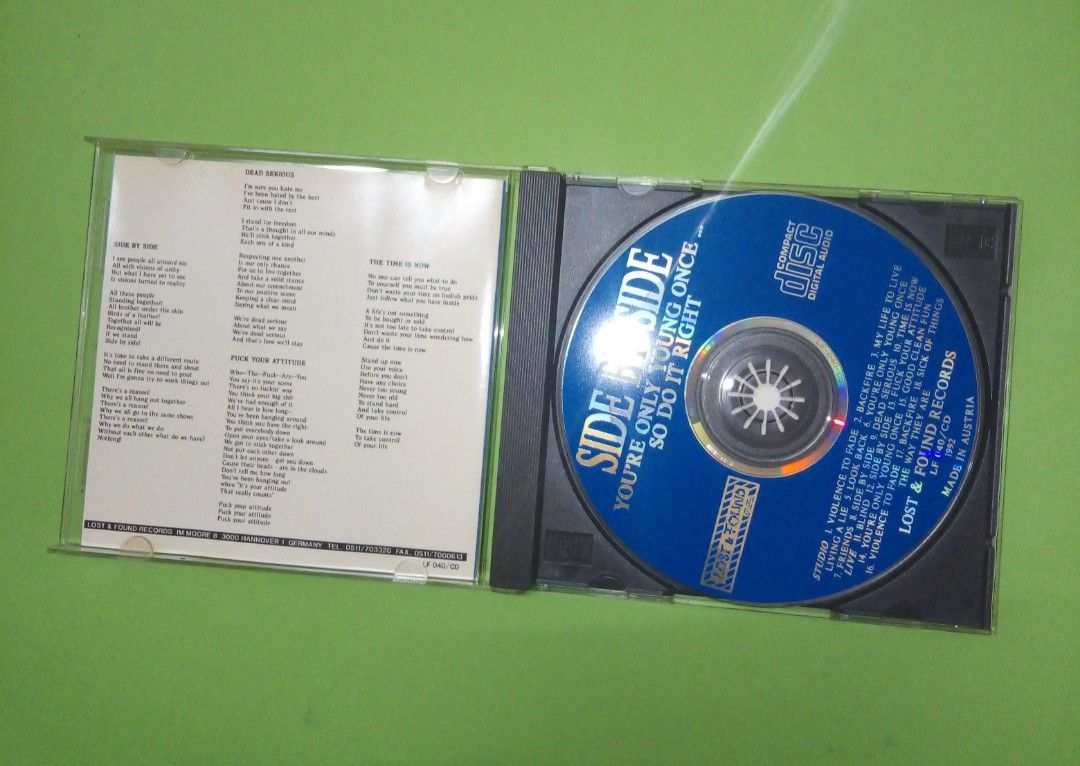 CD SIDE BY SIDE : YOU'RE ONLY YOUNG ONCE... SO DO IT RIGHT ALBUM (1992 ...