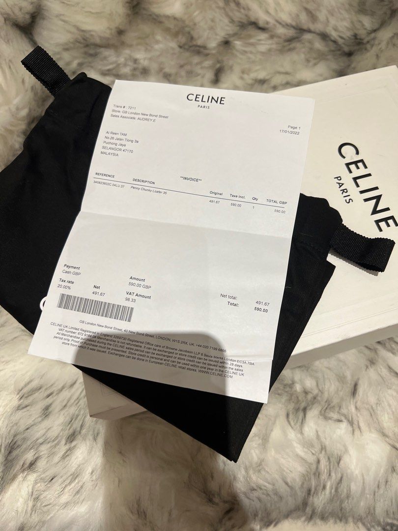 CELINE MARGARET LOAFER WITH TRIOMPHE CHAIN, Women's Fashion, Footwear ...