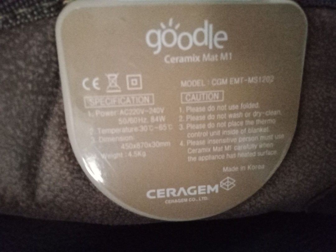 Ceragem Ceramix Mat M1 - infrared radiation heat therapy, Health ...