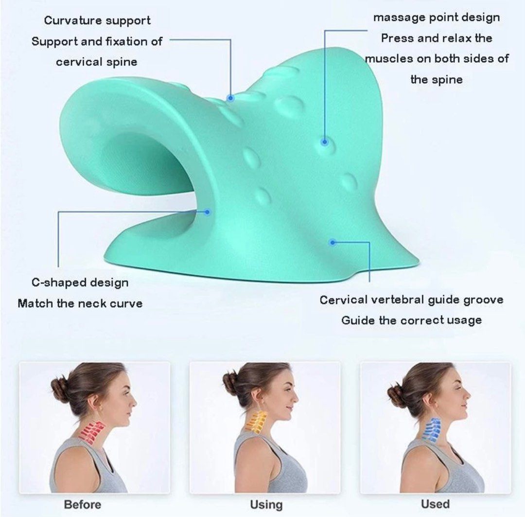 Cervical spine stretch traction tool, Health & Nutrition, Braces ...