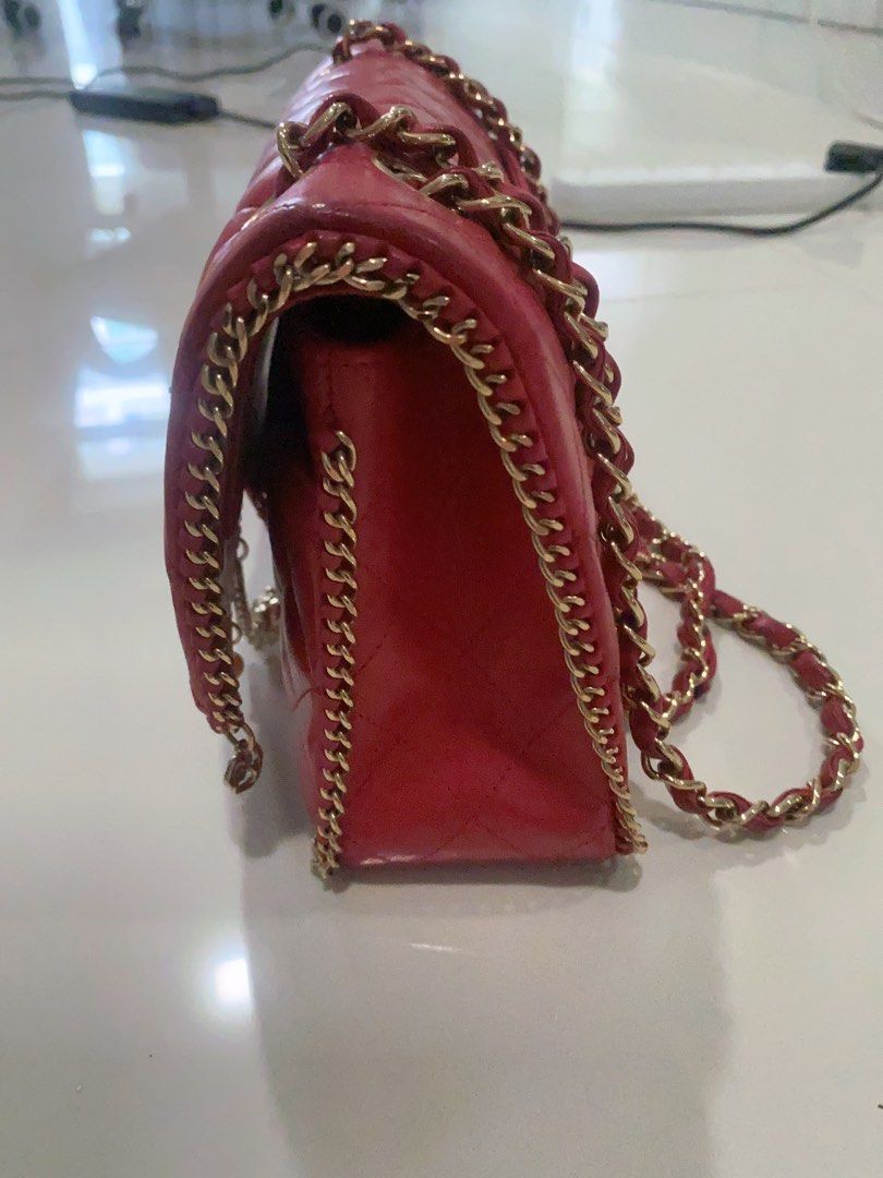 Chanel limited edition MBS red lambskin, Luxury, Bags & Wallets on ...