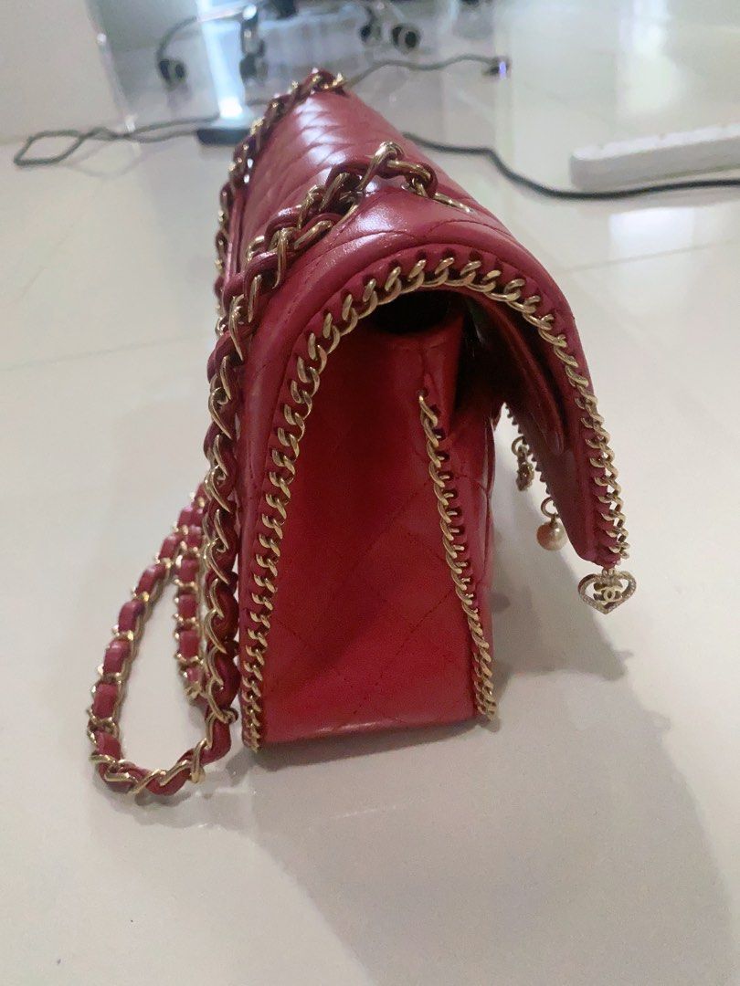 Chanel limited edition MBS red lambskin, Luxury, Bags & Wallets on ...