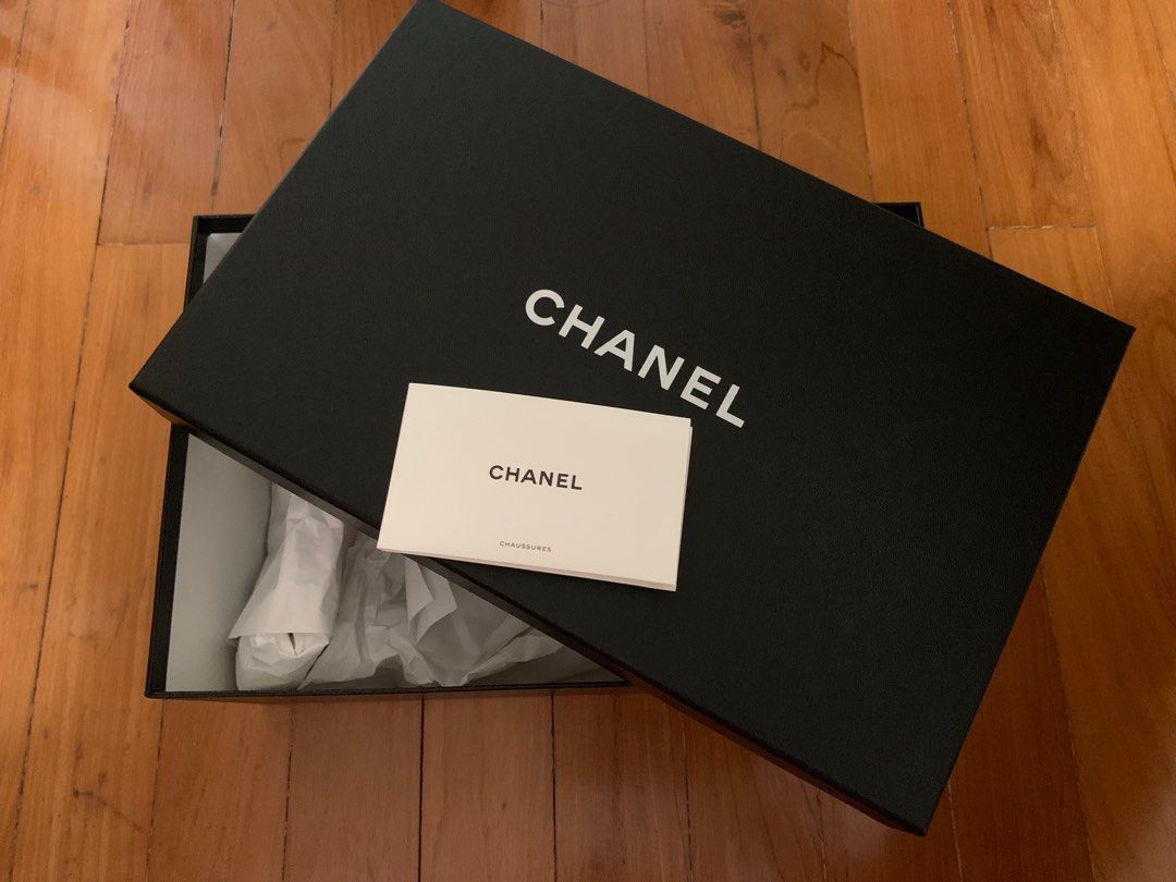 Chanel paper bag shoe box bundle, Luxury, Accessories on Carousell