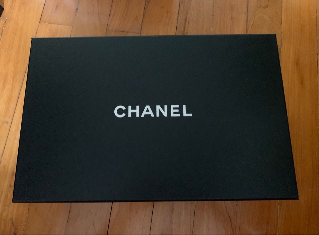 Chanel paper bag shoe box bundle, Luxury, Accessories on Carousell