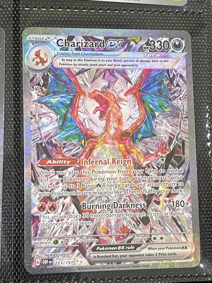 charizard ex obsidian flame, Hobbies & Toys, Toys & Games on Carousell