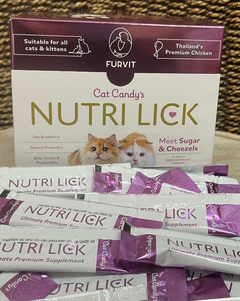 Chicken Flavor - NutriLick All in 1 Cat Supplement - 1 BOX, Pet ...