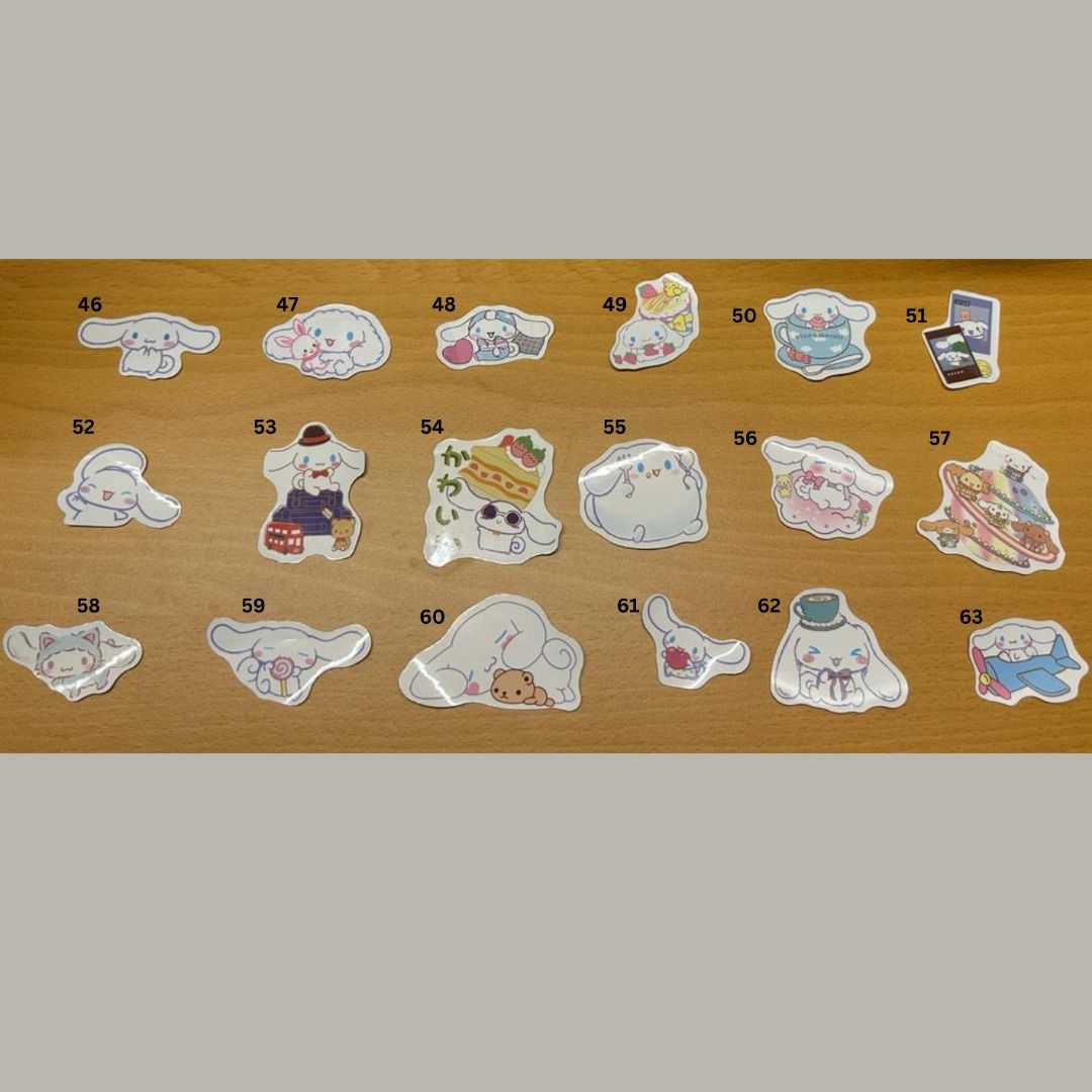 Cinnamoroll Stickers, Hobbies & Toys, Toys & Games on Carousell